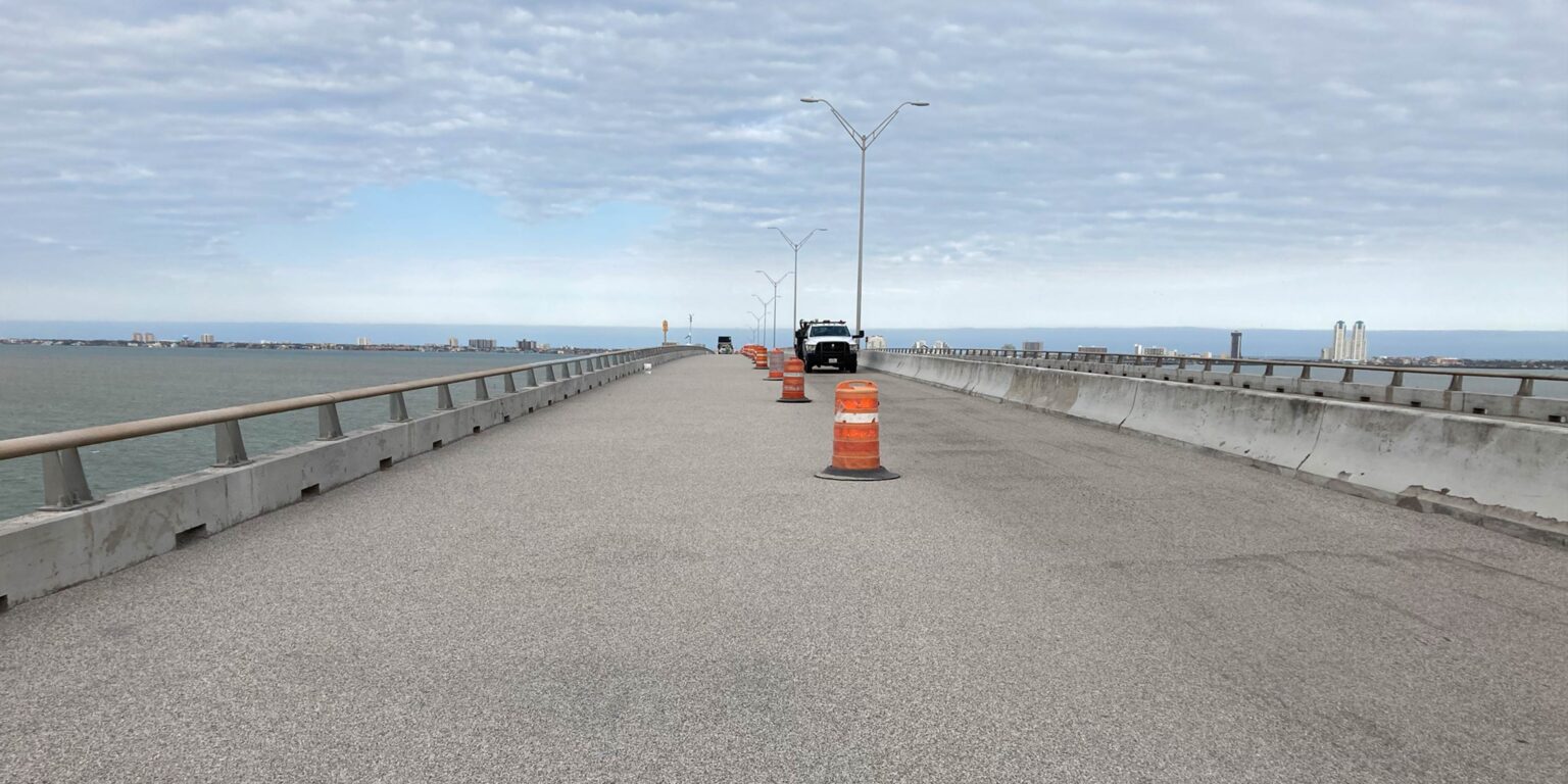 Queen Isabella Memorial Causeway Bridge Deck Polymer Overlay - FasTrac