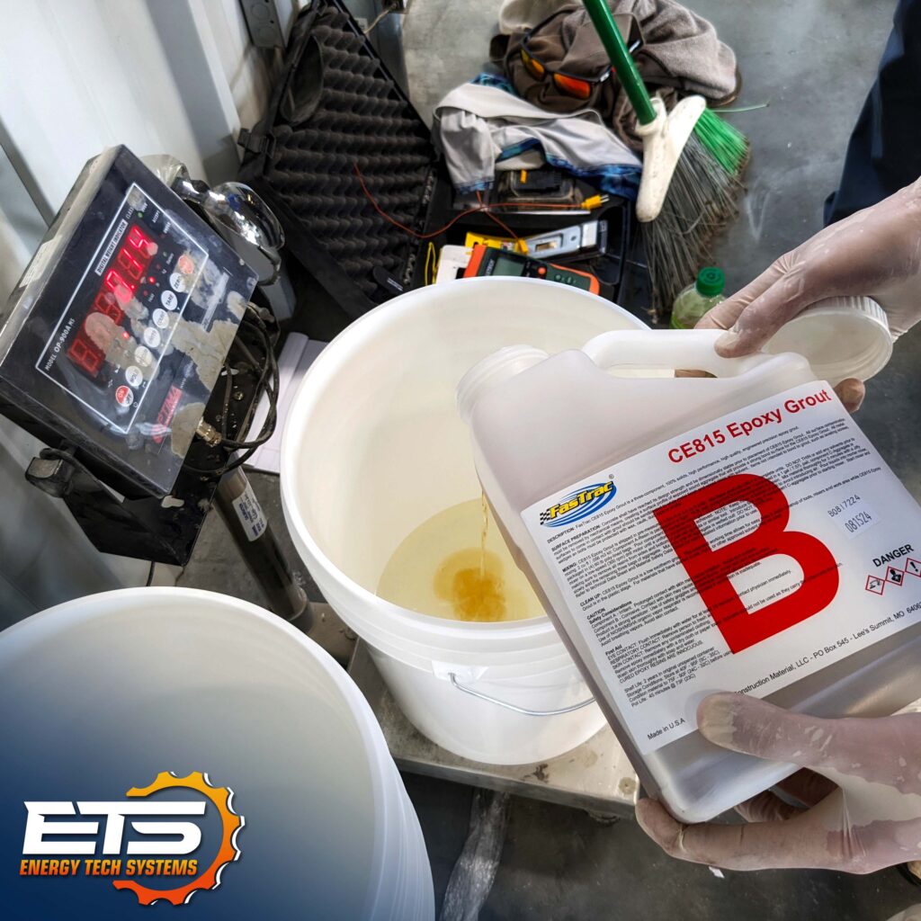 Low Clearance Grouting - FasTrac CE815 Epoxy Grout